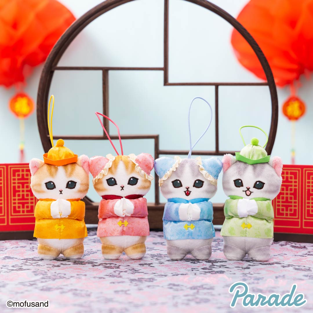 Parade推出全新「mofusand貓福珊迪」中國風設計系列商品 三款BIG絨毛玩偶 & 抱枕二月上旬登場 ! - oneone宇宙