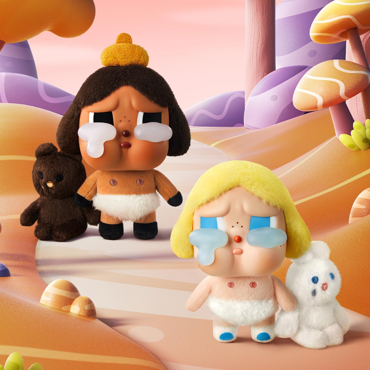 泡泡瑪特 POPMART 「CRYBABY」 系列推出 《CRYBABY Crying Again》 眼淚工廠系列搪膠臉毛絨盲盒 ! - oneone宇宙