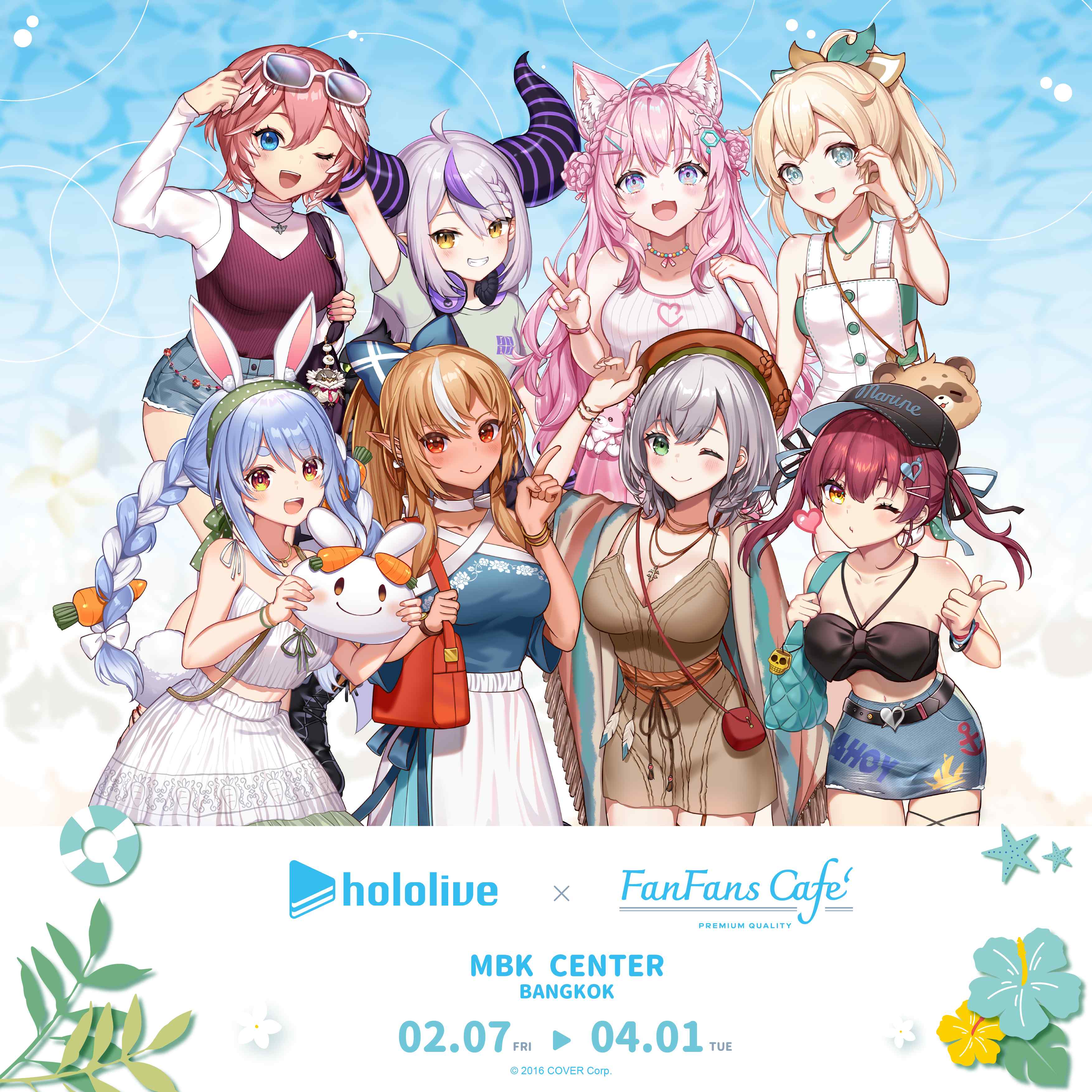 「hololive X FanFans Cafe Thailand」快閃登陸泰國！ 全新限定周邊台灣同步販售 三期生和秘密結社holoX一次收藏 ~ - oneone宇宙
