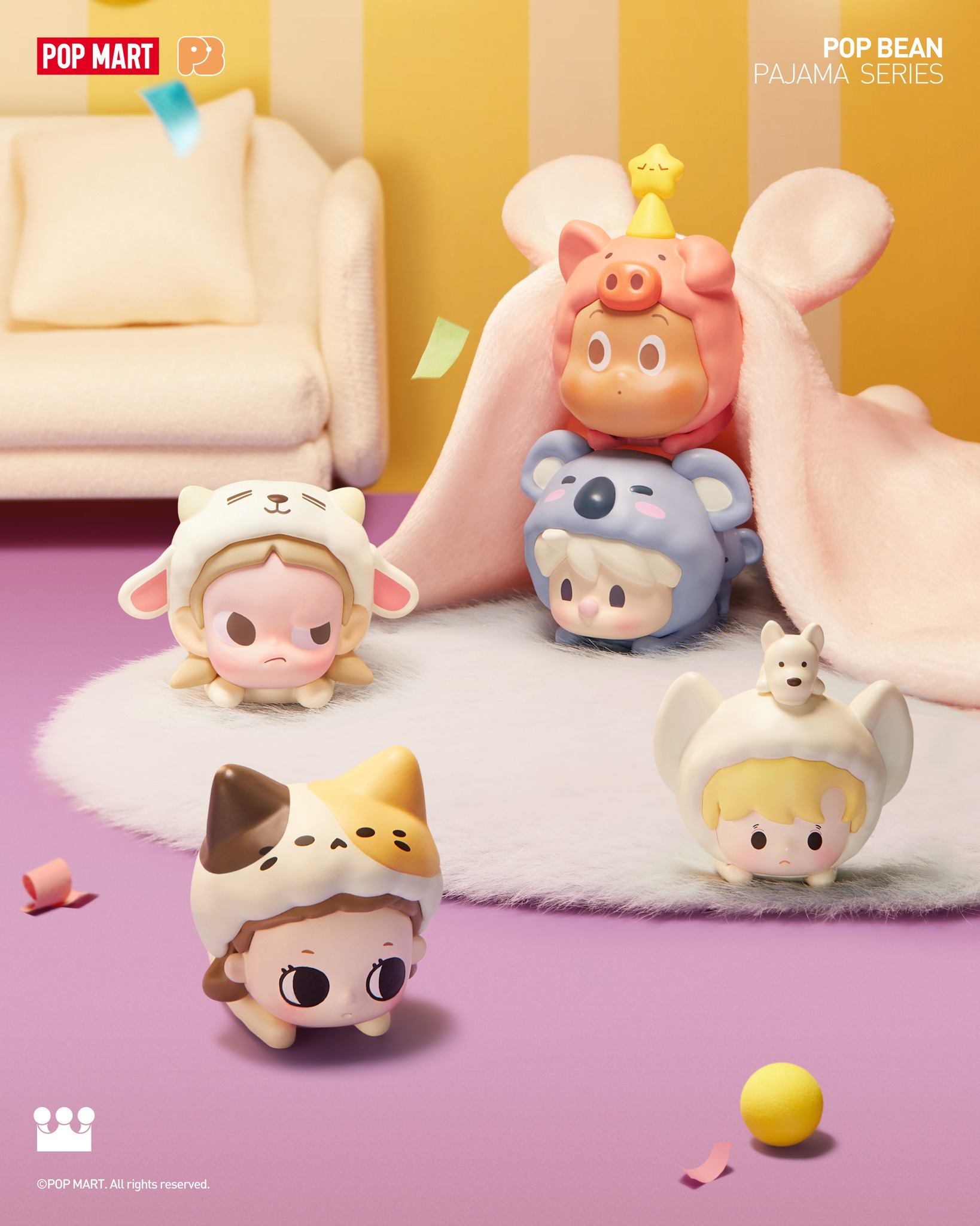 萌到不想睡！泡泡瑪特POP MART《泡泡萌粒 睡衣派對系列》今晚就來一場最可愛的夢！ - oneone宇宙