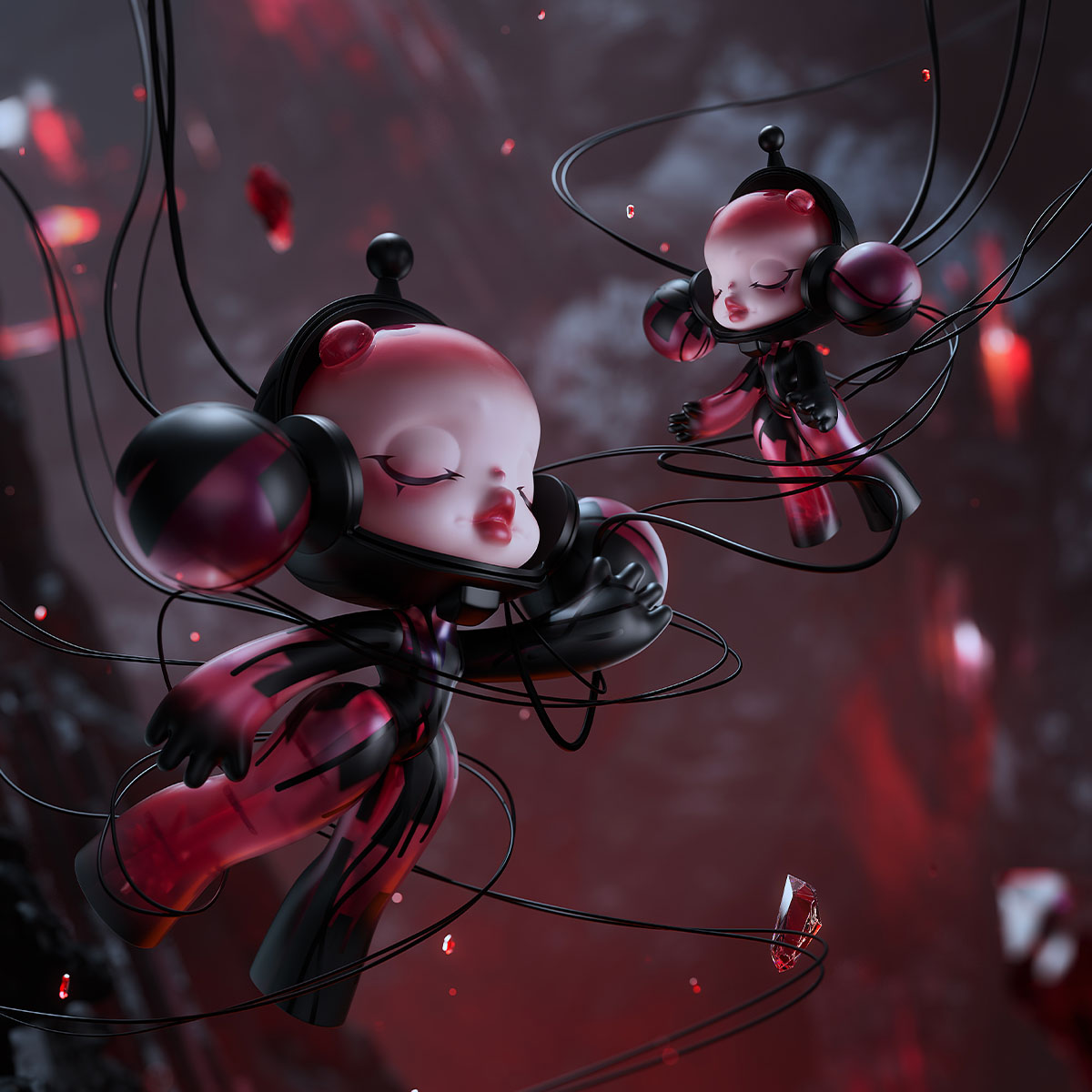 深淵覺醒，紅晶降臨泡泡瑪特POP MART MEGA α SKULLPANDA「紅水晶」震撼發售！ - oneone宇宙