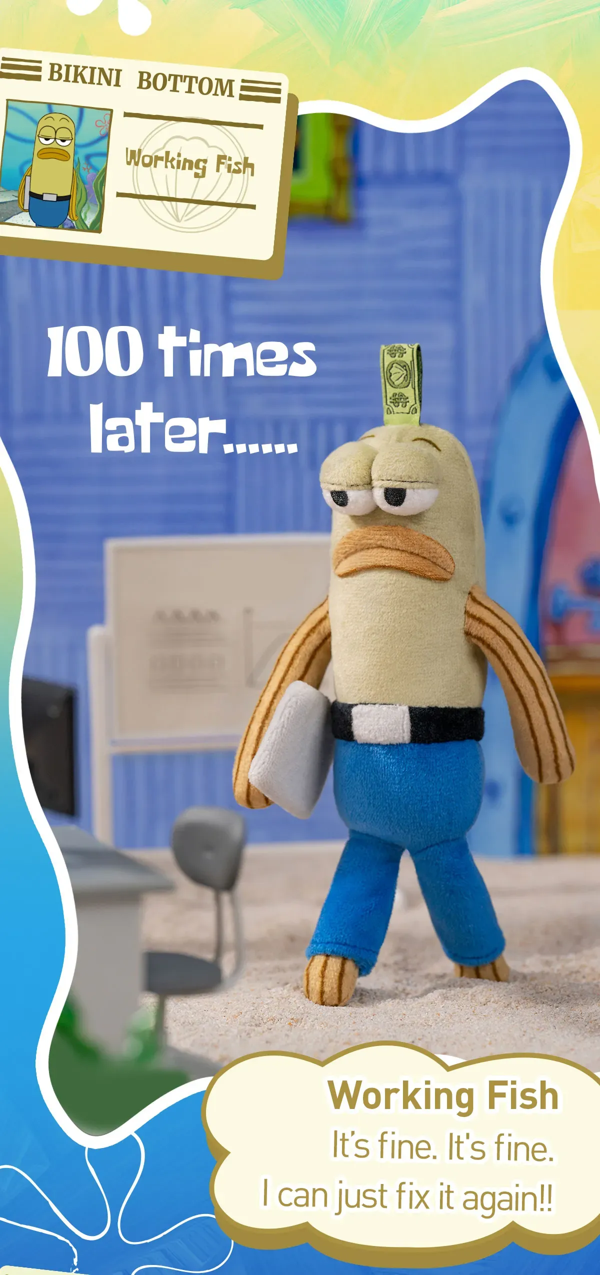 《泡泡瑪特 POP MART》 × 海綿寶寶聯名新品登場！「比奇堡的居民們」爆笑化身搞怪毛絨公仔 冷臉魚群強勢C位出道！ - oneone宇宙