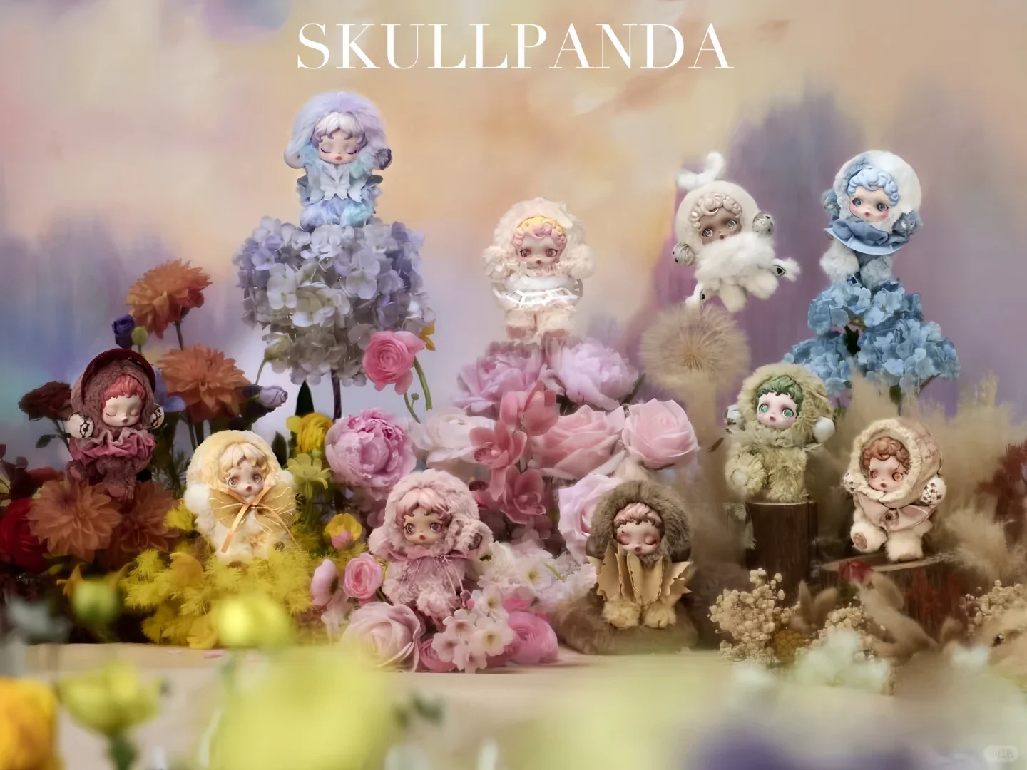 POP MART 泡泡瑪特SKULLPANDA 光織園系列 毛絨公仔掛件夢幻上市！粉嫩系＋搪膠毛絨二代全新升級，少女心大噴發！ - oneone宇宙