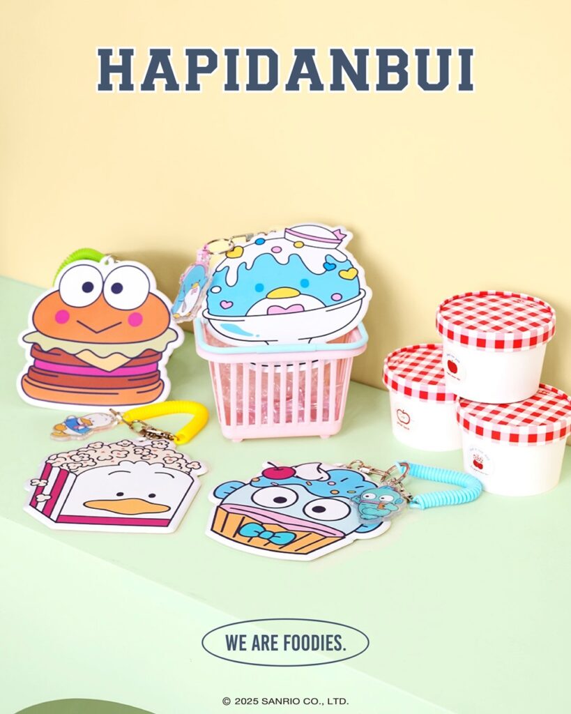 【HAPIDANBUI快閃店2025】台北華山登場！超人氣三麗鷗男團限定超市美學打卡熱點、百款周邊甜品一次看 - oneone宇宙