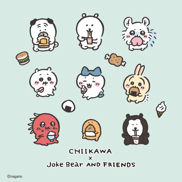 可愛爆擊！【CHIIKAWA 吉伊卡哇 x JOKE BEAR 長野熊 AND FRIENDS】 UT系列登場 打造暑假最可愛親子造型 6/30療癒開賣 - oneone宇宙