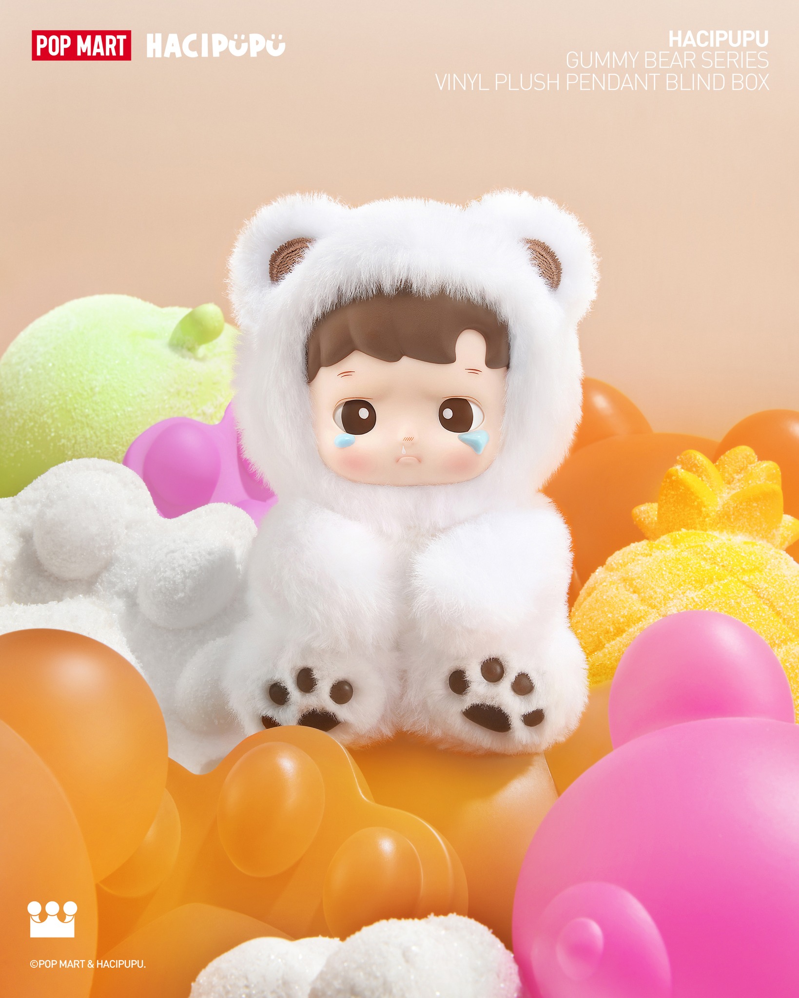 泡泡瑪特POP MART夏季爆擊！HACIPUPU小熊軟糖盲盒6/29登場 繽紛萌化心臟每顆都想收 - oneone宇宙