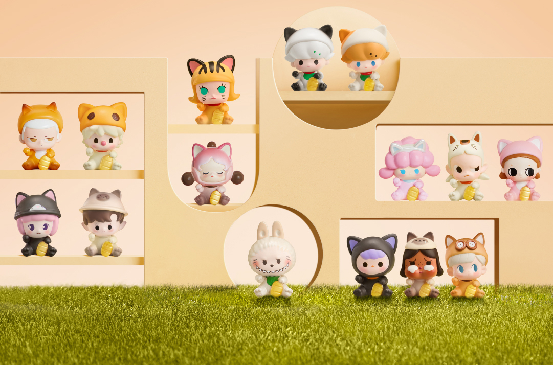 《泡泡瑪特POPMART》推出【POP BEAN 泡泡萌粒 招財貓貓系列迷你公仔】幸福降臨 ！ - oneone宇宙