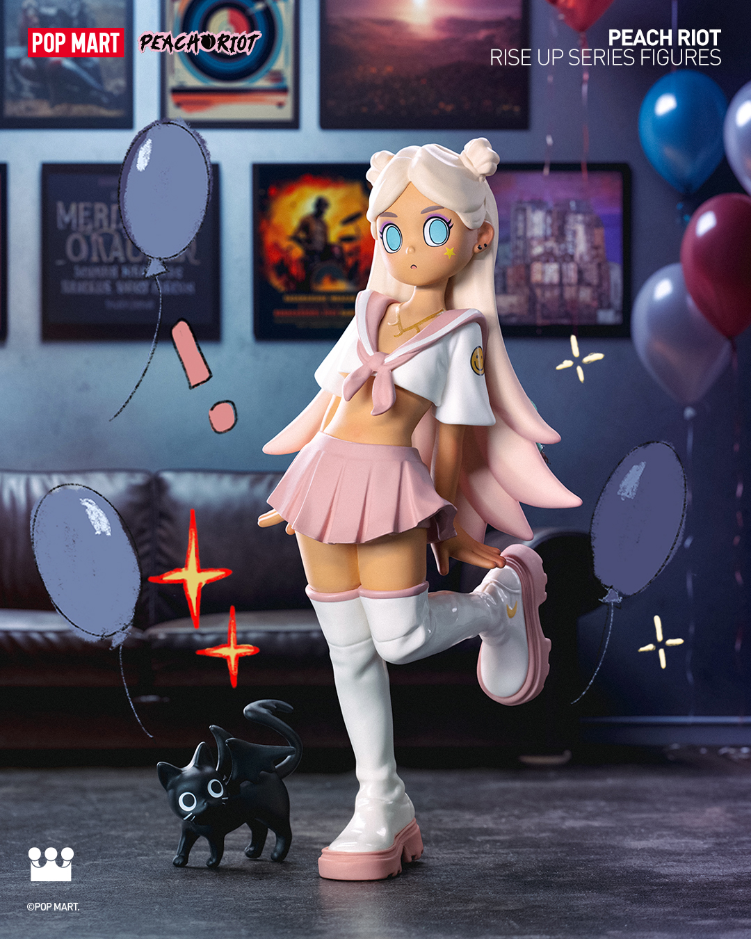 泡泡瑪特POPMART《Peach Riot》叛桃成名在望系列盲盒！潮流酷炫只做自己！ - oneone宇宙