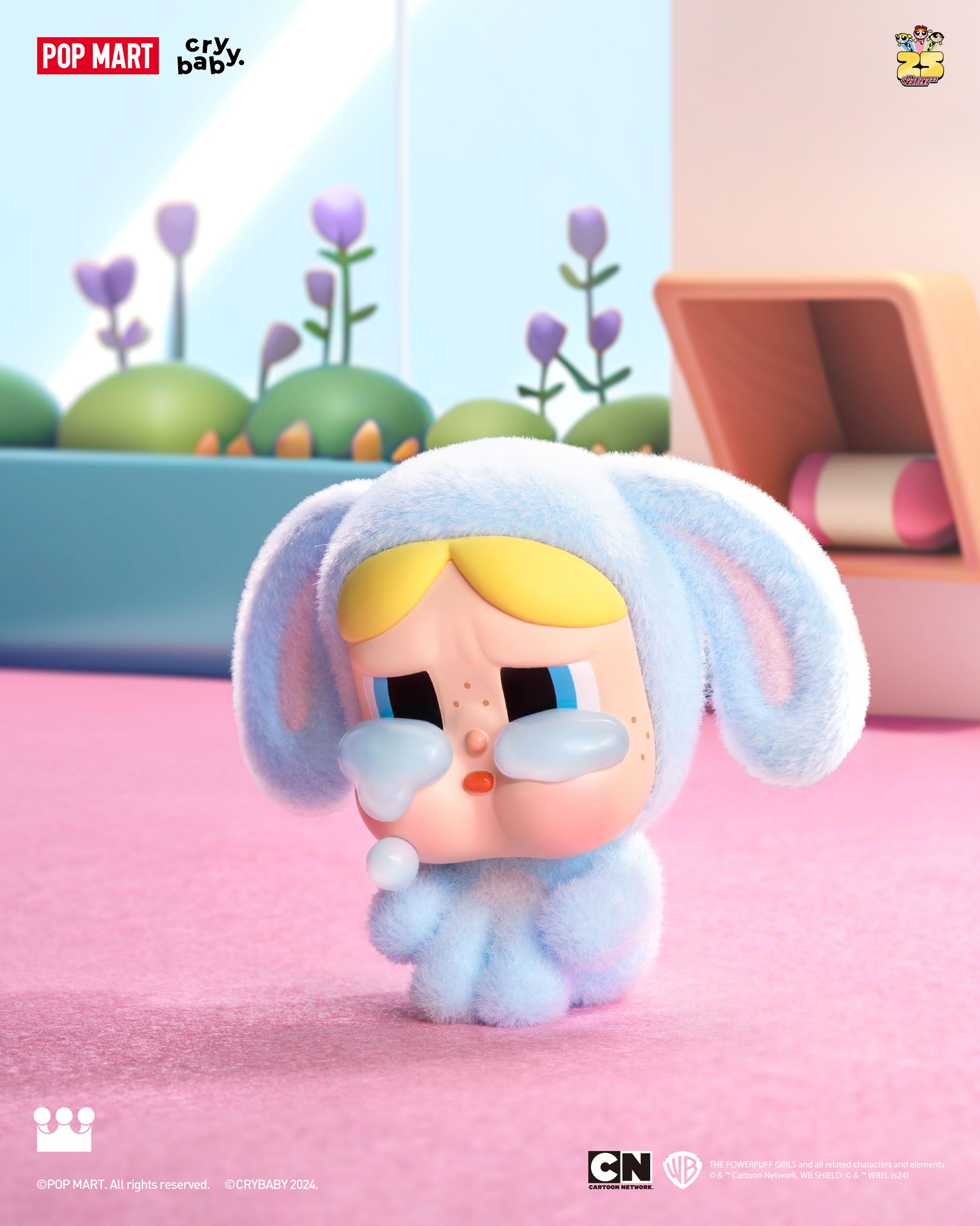 POPMART泡泡瑪特《CRYBABY X 飛天小女警系列》盲盒！CRYBABY X 飛天小女警首度跨界聯名合作！oneone宇宙擺拍背景圖 ...