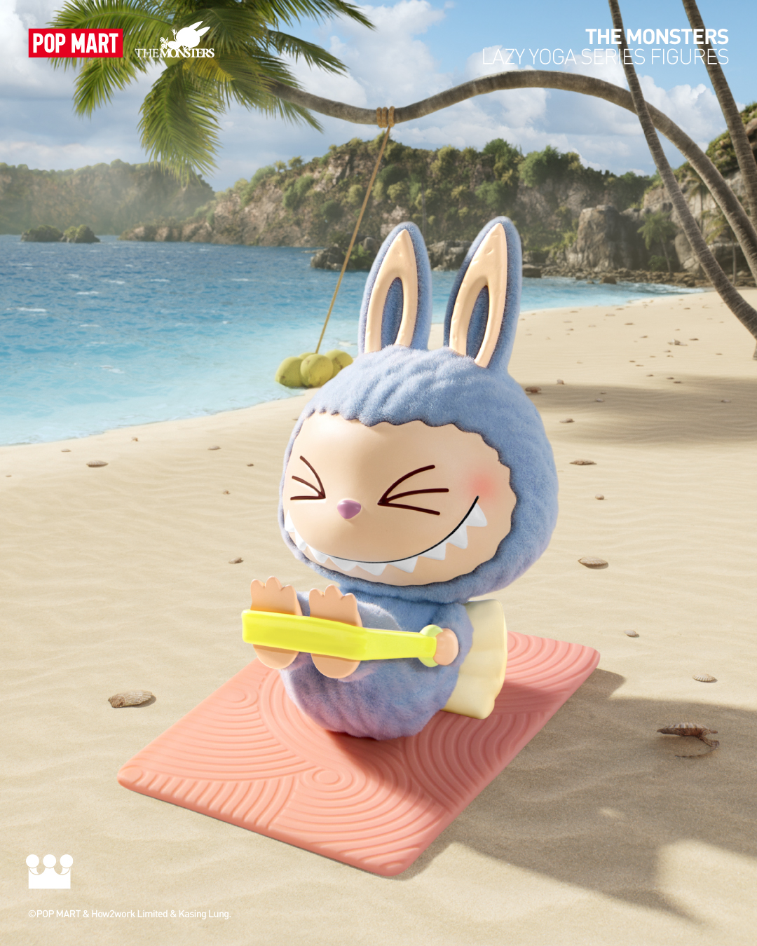 POPMART泡泡瑪特《THE MONSTERS慵懶瑜珈系列》 盲盒！植絨觸感可愛登場！ - oneone宇宙