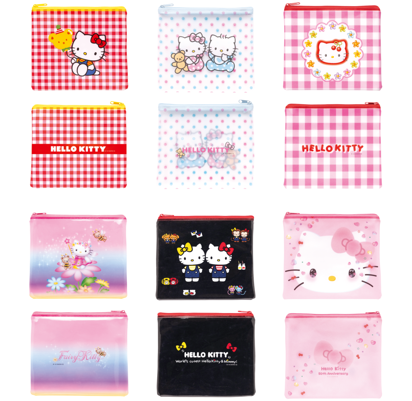 Happyくじ快樂賞推出 『HELLO KITTY 50th～快樂週年紀念★～』收錄50年來各種時期限定商品 ! 資深三麗鷗迷必收珍藏 ! - oneone宇宙