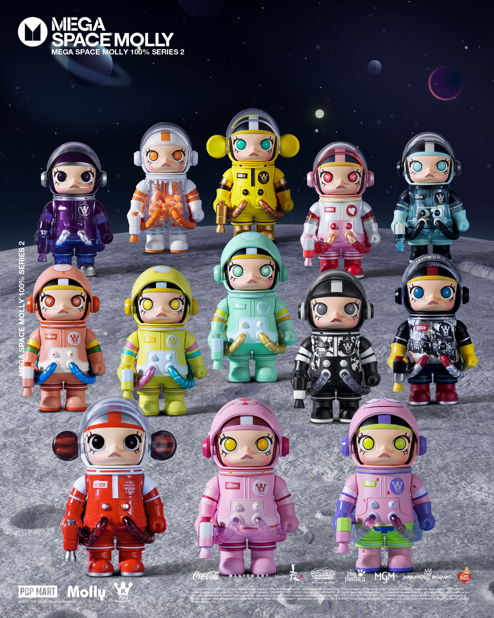 網路詢問度最高！MEGA SPACE MOLLY 100% 周年系列 2 可愛與精緻度加倍！ - oneone宇宙